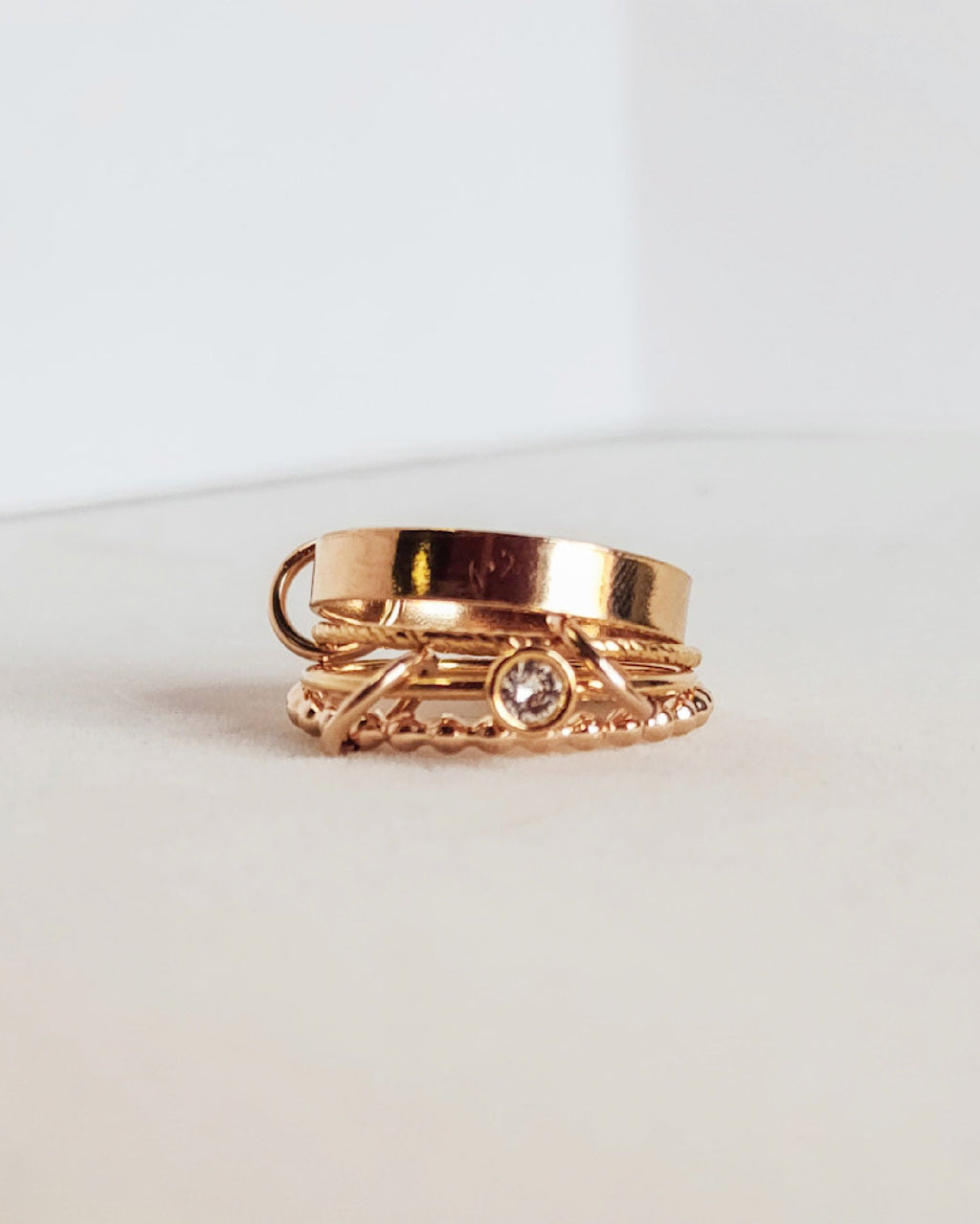 Gold Connected Stacking Rings | Going Golden