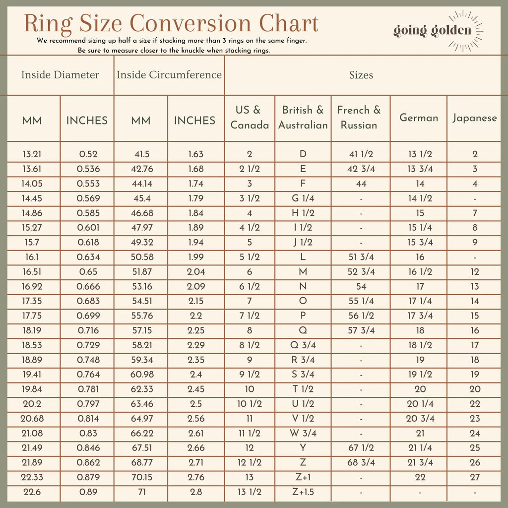 Stacking Name Ring Set: Unique Personal Jewelry Gift – Going Golden