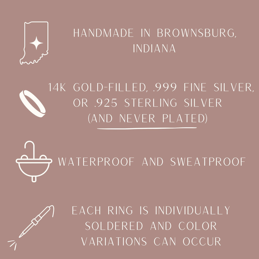 Gold Filled Stackable Class Ring Set Going Golden