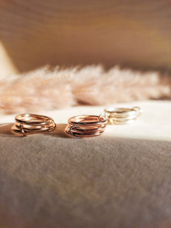 Connected Stacking Ring Set | Going Golden