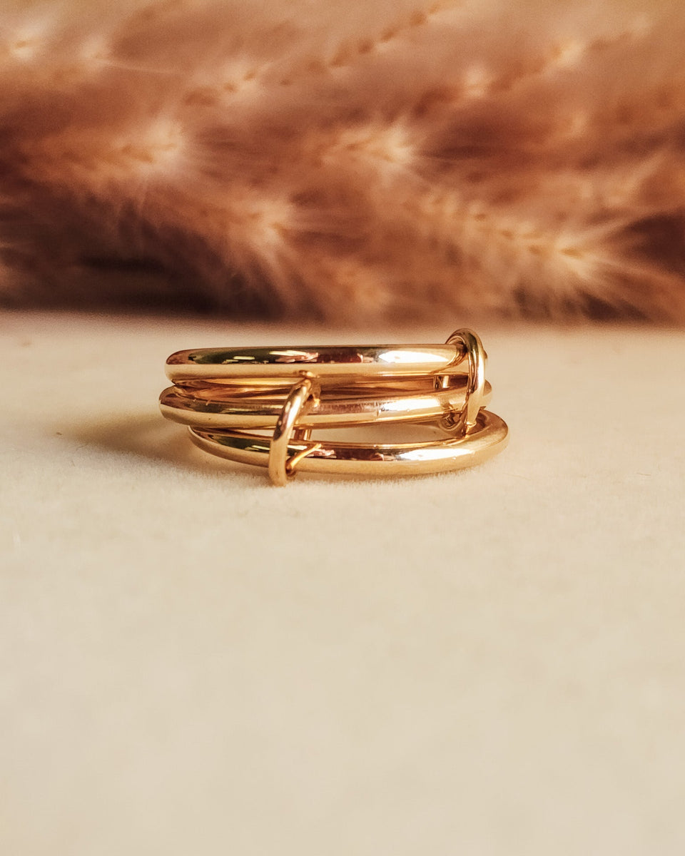 Connected Stacking Ring Set | Going Golden