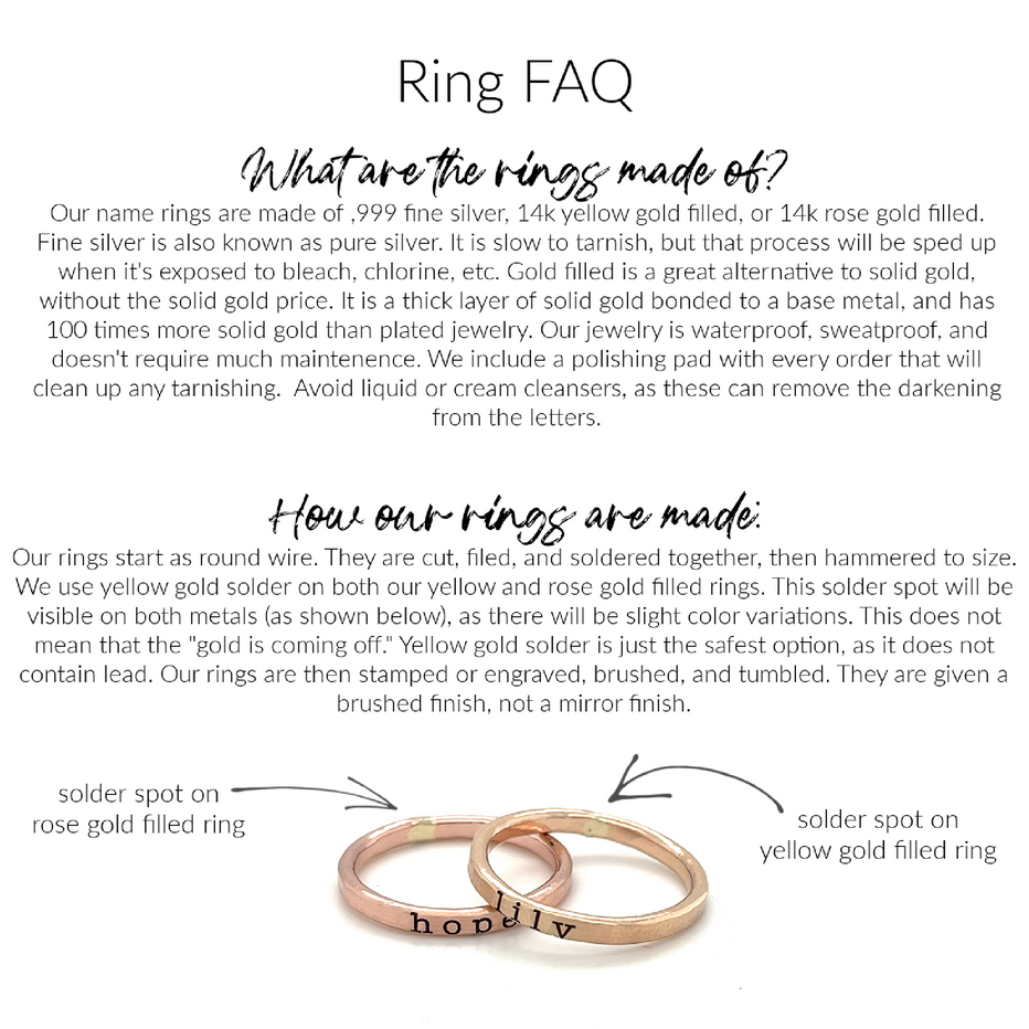 Stackable Gold Signet Class Ring Set | Going Golden