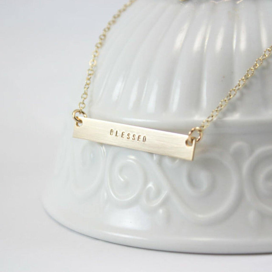 Personalized Gold Bar Name Necklace – Going Golden